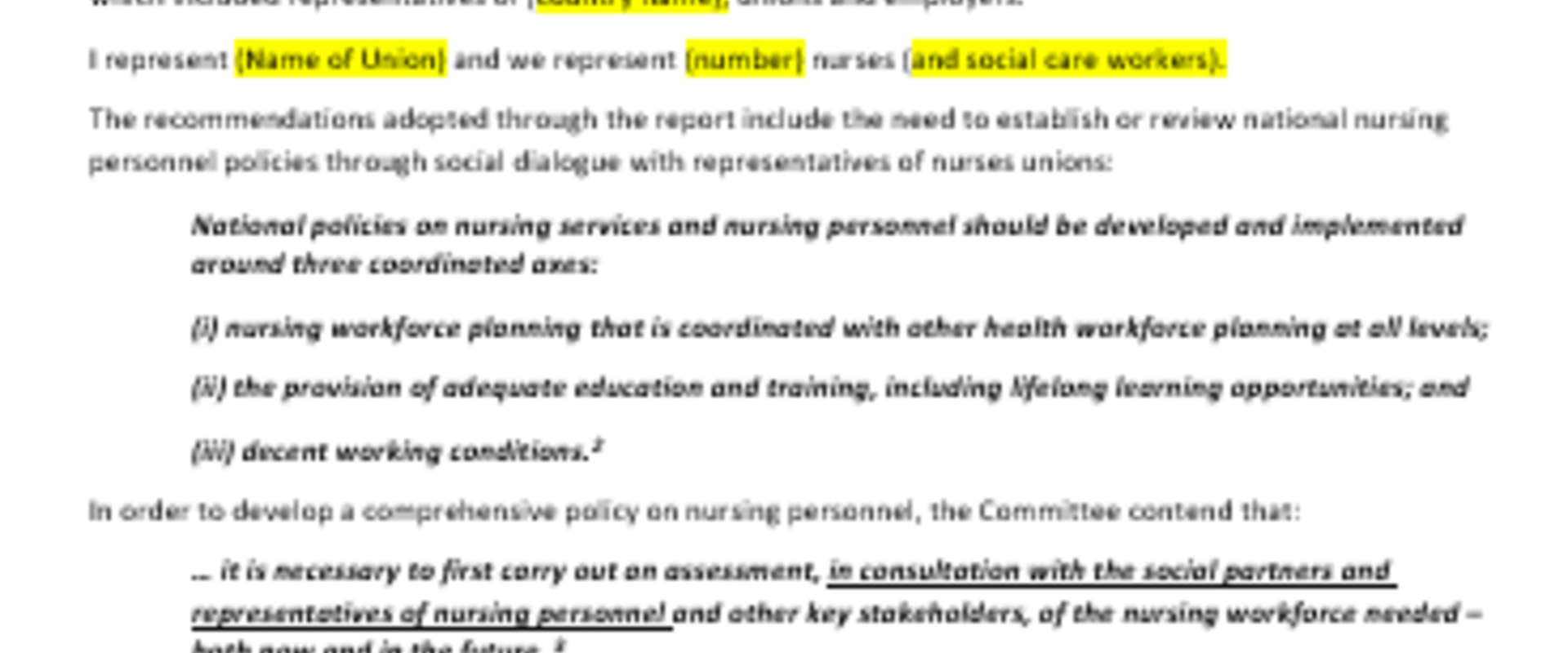 Sample Letter - GS Report C149 - PSI - The global union federation of ...